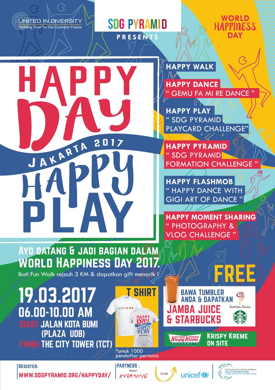 19.03.2017 – Happy Day Jakarta | SDG PYRAMID TO HAPPINESS